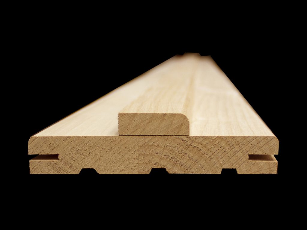 2-Panel Knotty Alder Interior Door with Planks and Top Rail Arch